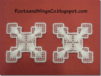 RootsAndWingsCo: Plastic Canvas Snowflake Picture Ornament